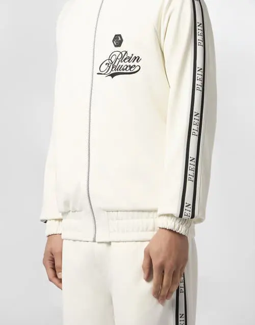 Philipp Plein Deluxe Signature Track Jacket - Offwhite