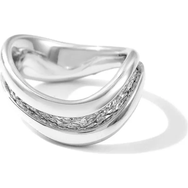 LAMINAR JEWELRY Currents Trace Ring - Silver