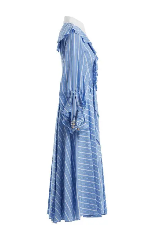 GIZIA Ruffle Detail Midi Dress