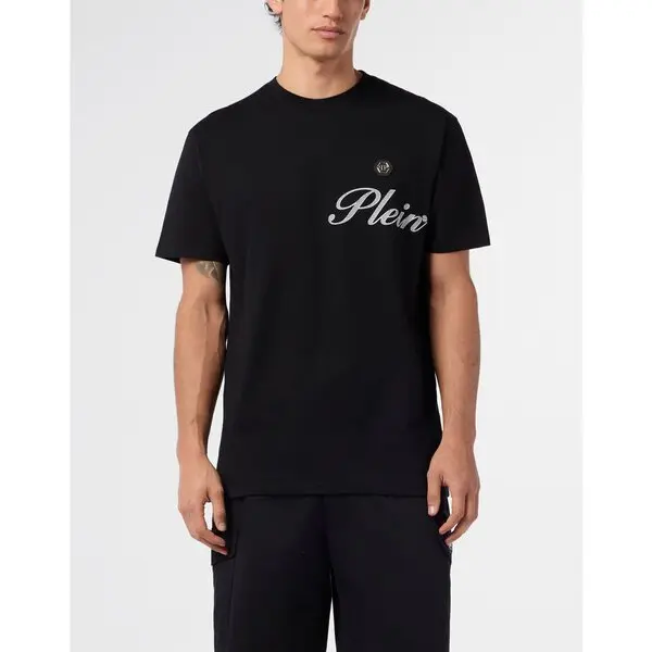 Philipp Plein Round Neck T-shirt Signature - Black