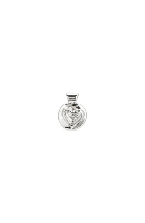 UNODE50 Heart Charm Plated In Sterling - Silver