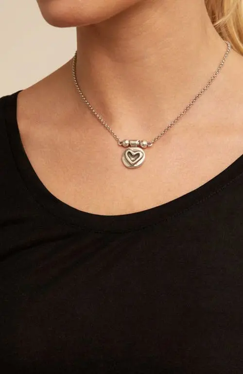 UNODE50 Plated Heart Charm Pendant