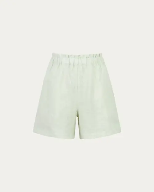 JUANA Hemp Pull-on Shorts - Light Mint