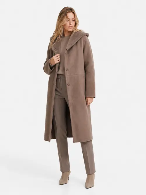 MINE BILGI Ballade Merino Shearling Long Coat