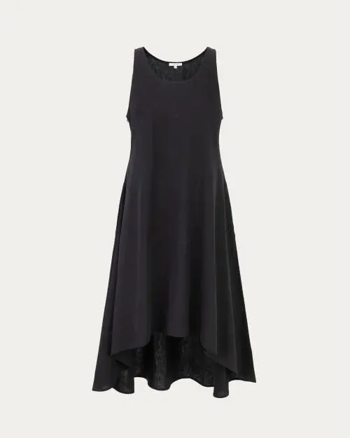 JUANA Hemp High Low Dress - Black