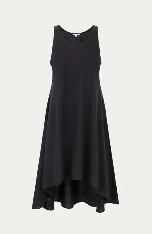 JUANA Hemp High Low Dress - Black