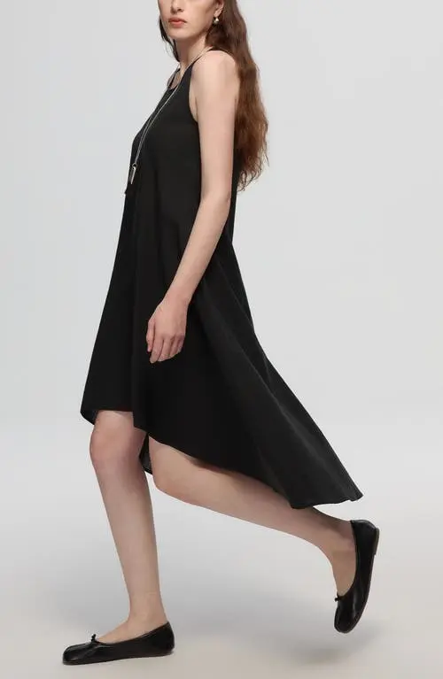JUANA Hemp High Low Dress - Black