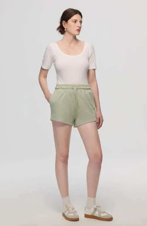JUANA Hemp French Terry Shorts - Light Sage