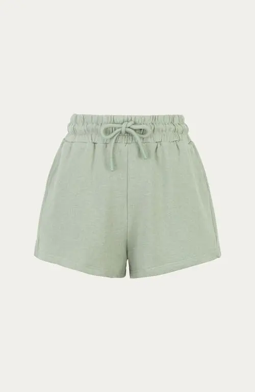 JUANA Hemp French Terry Shorts - Light Sage