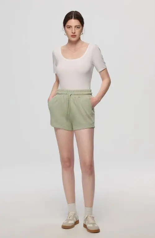 JUANA Hemp French Terry Shorts - Light Sage