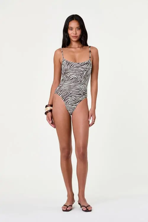 NICHOLAS Dione One-piece Swimsuit - Graphic Zebra