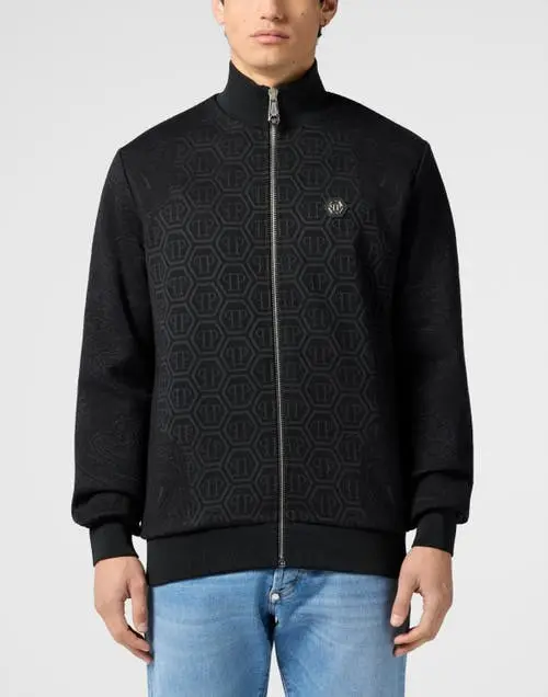Philipp Plein Tracksuit Jacket Jacquard Monogram Paisley