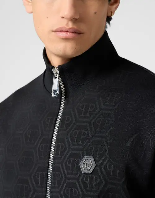 Philipp Plein Tracksuit Jacket Jacquard Monogram Paisley