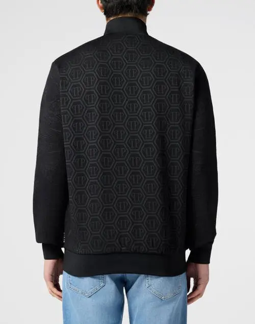 Philipp Plein Tracksuit Jacket Jacquard Monogram Paisley