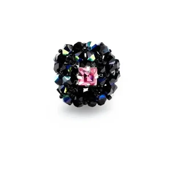 KISSESX Black / Pink Black Orchid