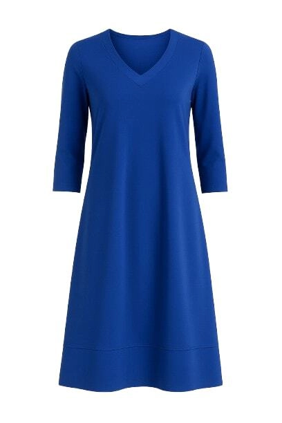 CONQUISTA A Line V Neck Dress