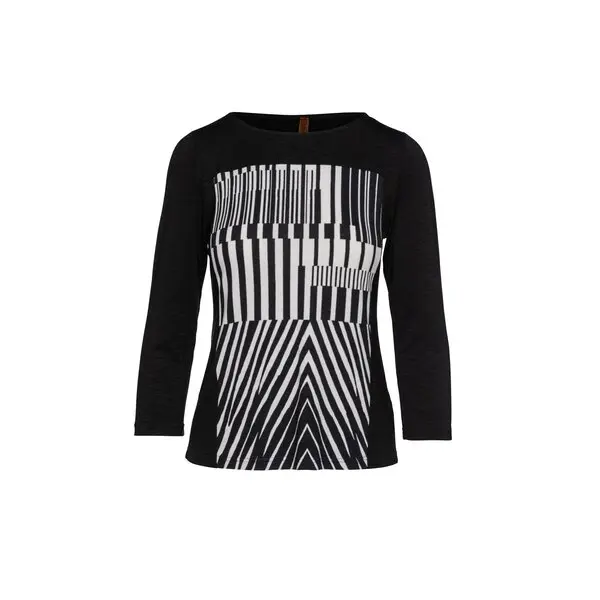 CONQUISTA White Print Detail Top