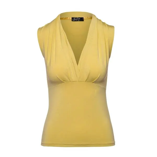 CONQUISTA Dark Wrap Top In Micromodal