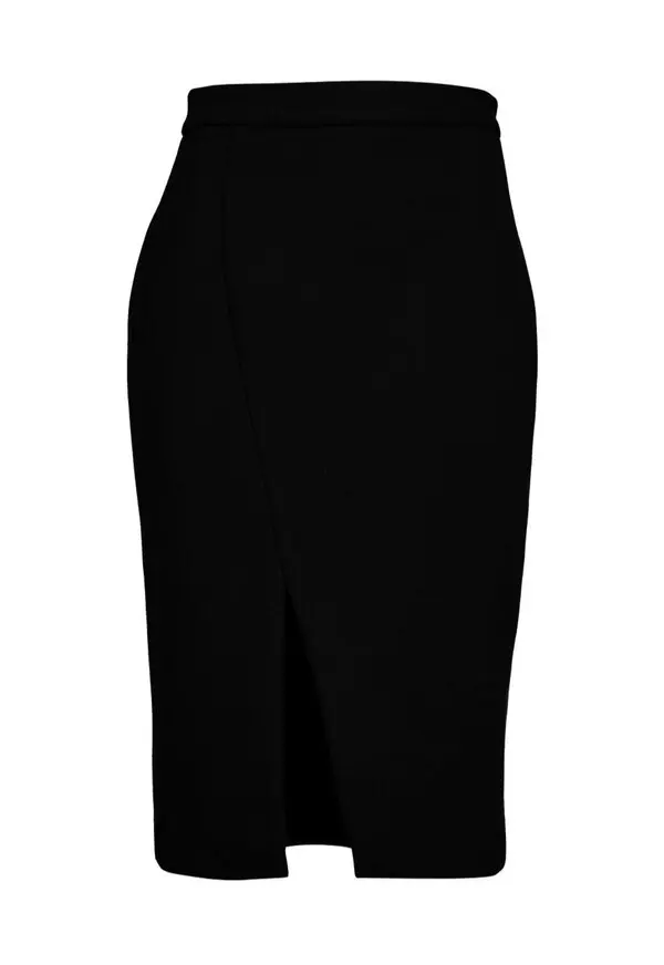 CONQUISTA Mouflon Pencil Skirt - Black