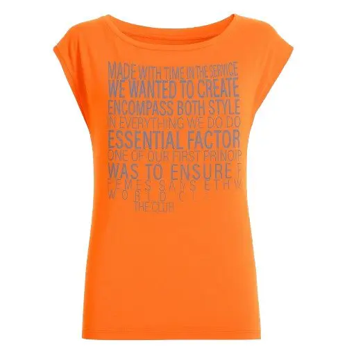 CONQUISTA Sleeveless Print Top - Orange