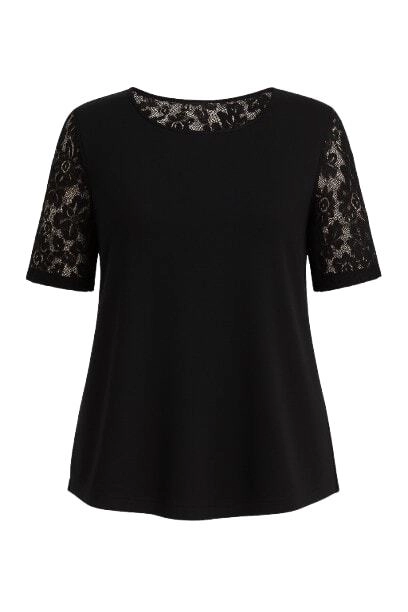 CONQUISTA Lace Detail Top