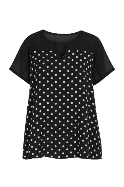 CONQUISTA Polka Dot Top