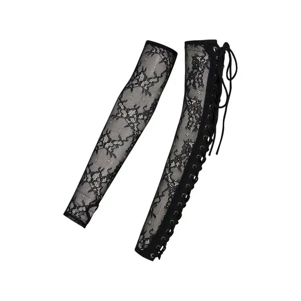 EMPRESS MIMI Lilith Lace Arm Sleeves - Black