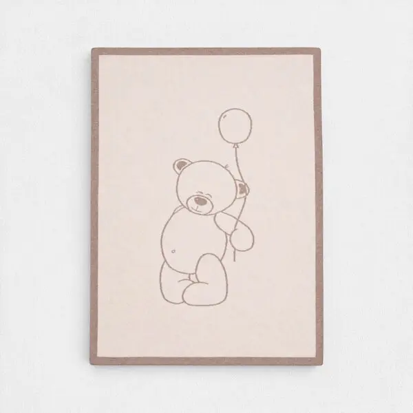 LOOM & COVE 100% Cashmere Baby Blanket Teddy Bear