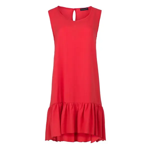 CONQUISTA Frill Detail Dress - Orange