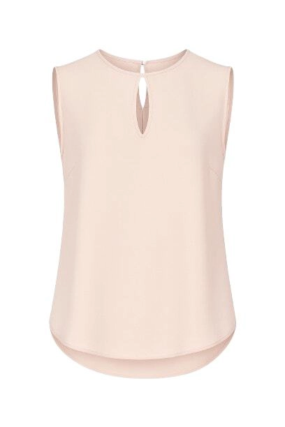 CONQUISTA Keyhole Detail Sleeveless Top - Orange