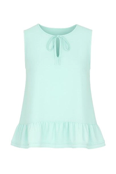 CONQUISTA Light Double Frill Detail Top