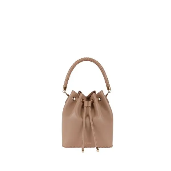 SAONARA BRAND Neutrals Bucket Bag Moka Leather