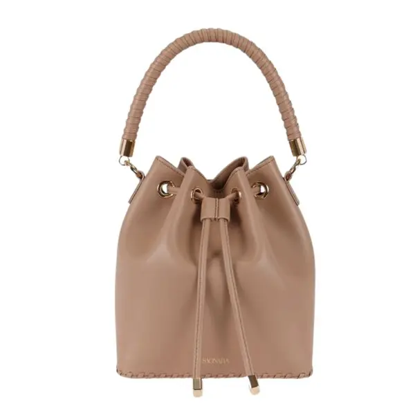 SAONARA BRAND Saonara Leather Bucket Bag - Black