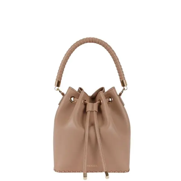 SAONARA BRAND Saonara Leather Bucket Bag - Black