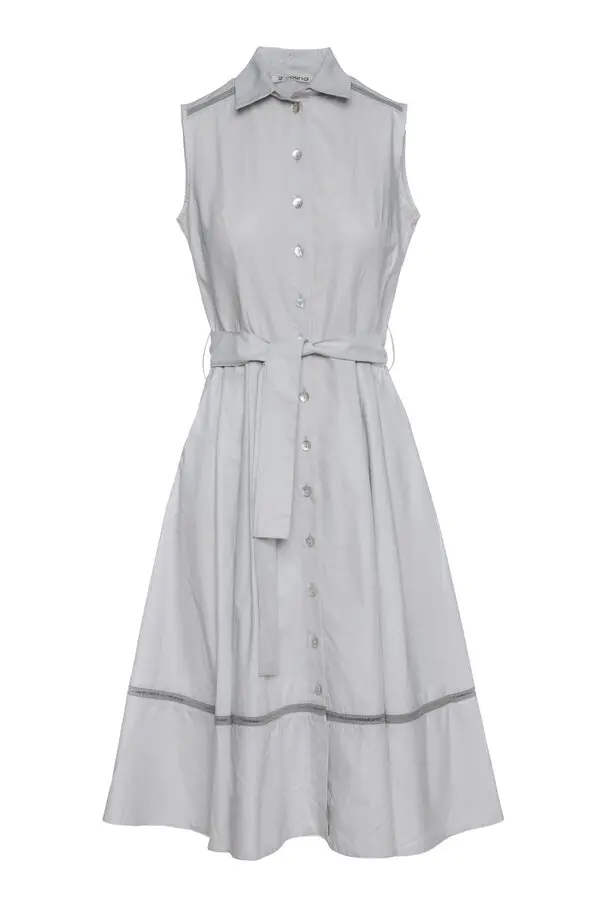 CONQUISTA Button Detail Dress