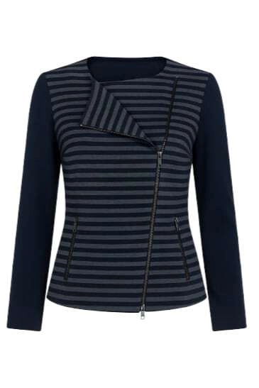 CONQUISTA Striped Knit Jacket