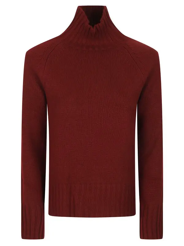 Max Mara Mantova Ribbed High Neck Sweater