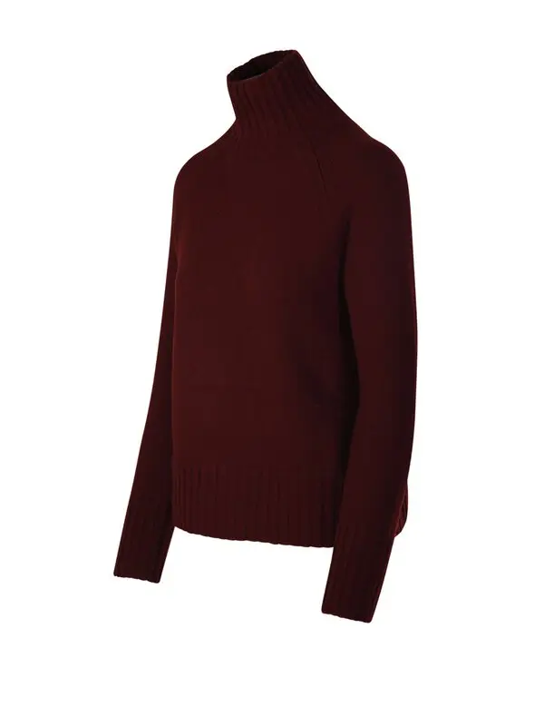 Max Mara Mantova Ribbed High Neck Sweater