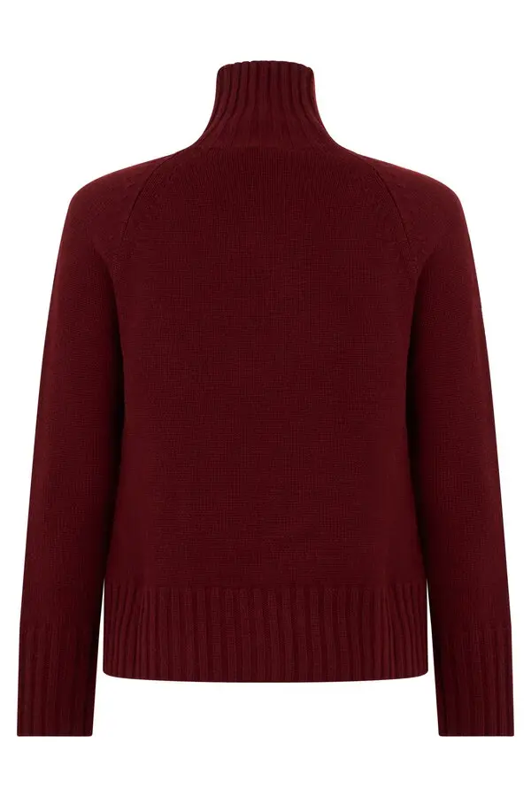Max Mara Mantova Ribbed High Neck Sweater