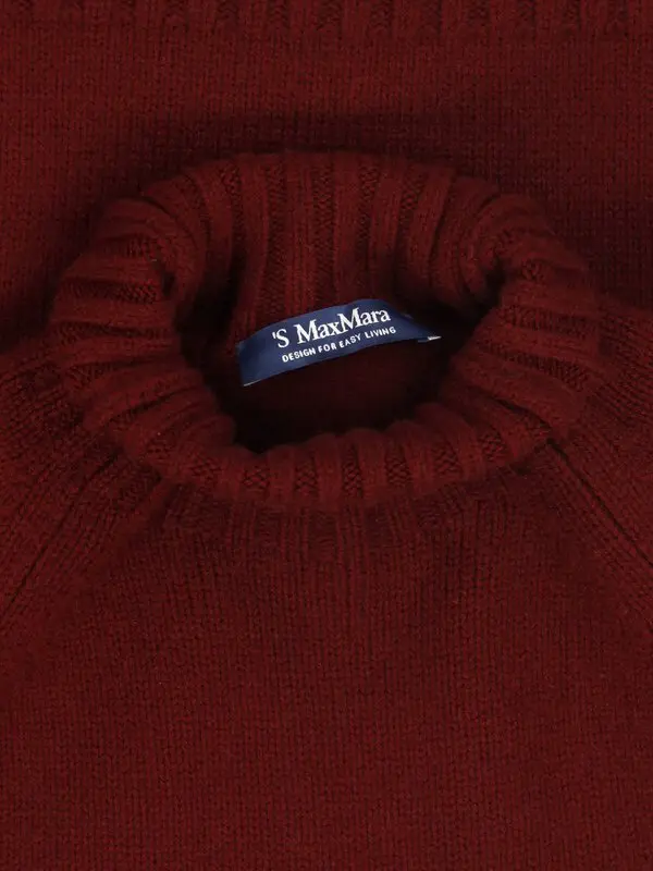 Max Mara Mantova Ribbed High Neck Sweater