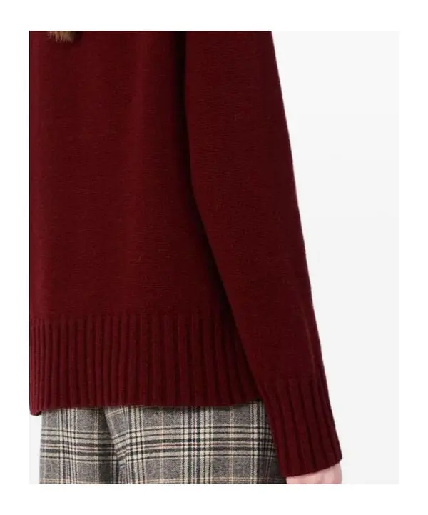 Max Mara Mantova Ribbed High Neck Sweater