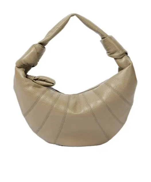LEMAIRE Fortune Croissant Mini Leather Shoulder Bag - Brown