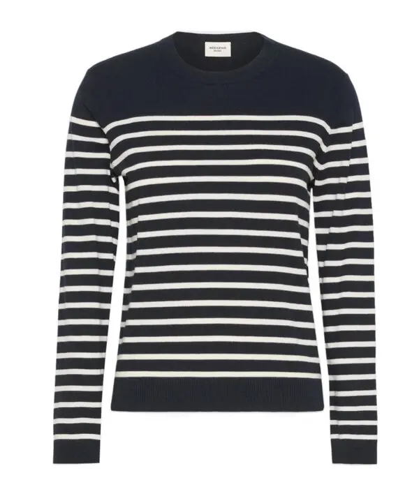 Max Mara Wool Knit Sweater - Navy Blue