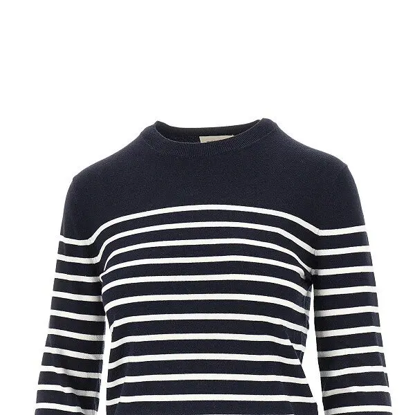 Max Mara Striped Silk And Wool Sweater