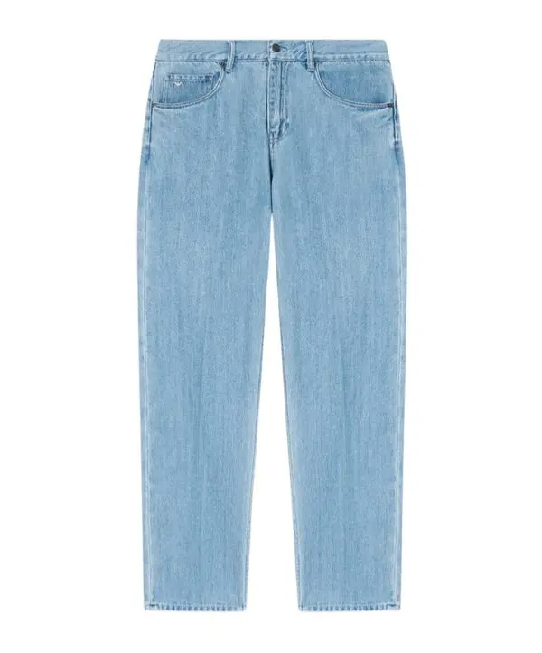 Emporio Armani Mid-waisted Long Casual Outfit - Light Blue