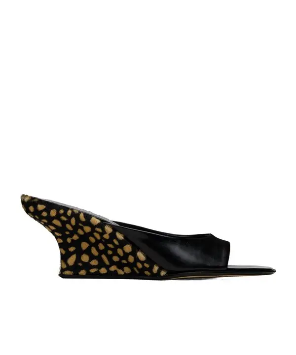 By Far Caroo High-heeled Sandals - Spotted Black