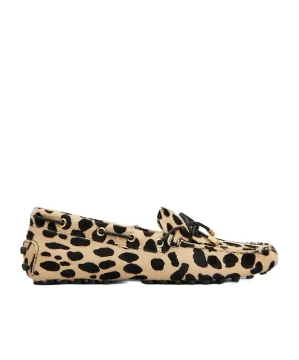 TOD'S Gommino Loafers In Pony-effect Leather - Black