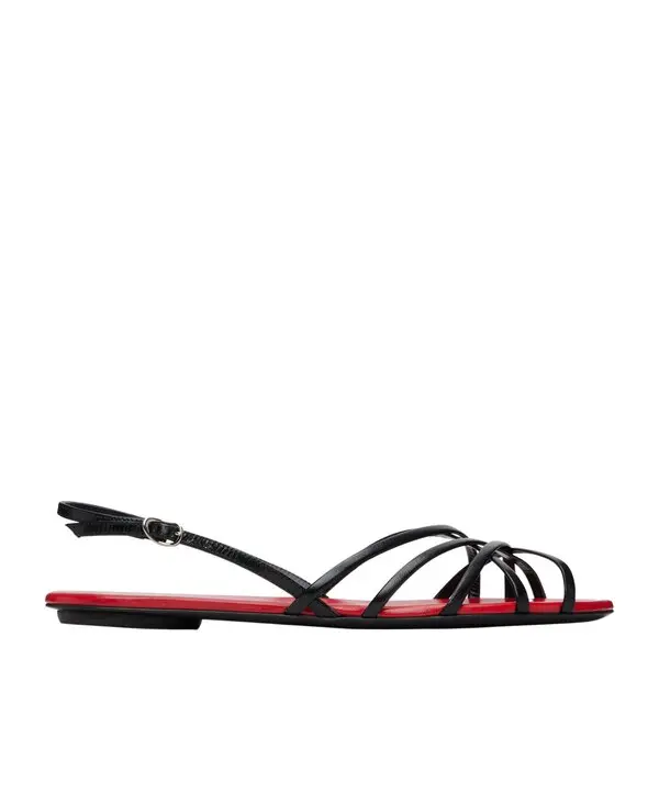Proenza Schouler Uma Open-heeled Sandals - Black/red