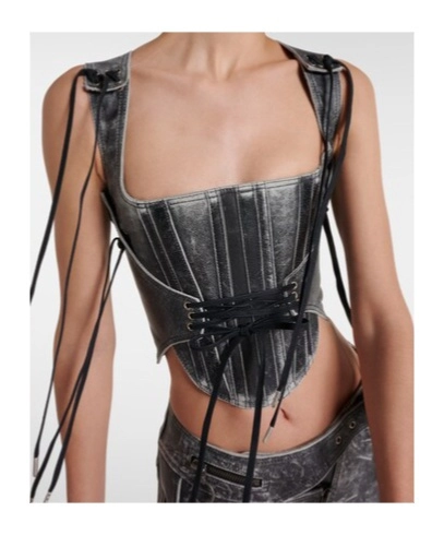 KNWLS Leather Bustier