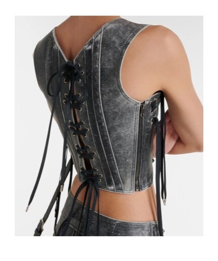 KNWLS Leather Bustier